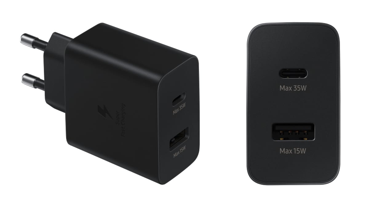 Samsung 35W Power Adapter Duo con USB Type-C, puertos USB Type-A ...